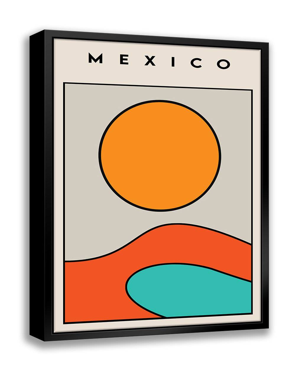 ATX Art Group LLC Mexico Vibes! - Floater Frame Graphic Art on Canvas ...