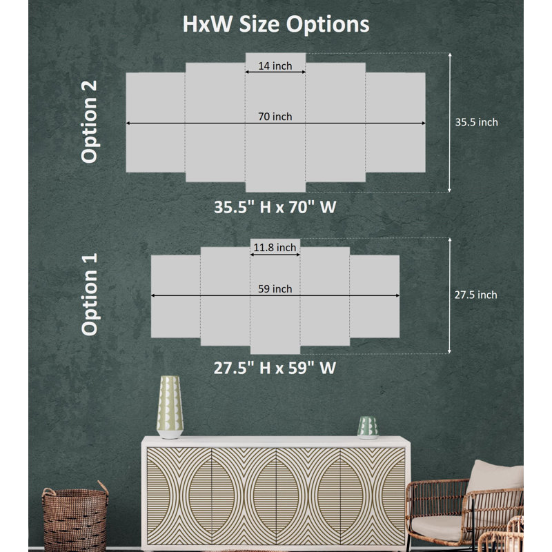 Bungalow Rose Canvas Print Elif Vav Islamic Wall Art Decor 5 pcs Set ...