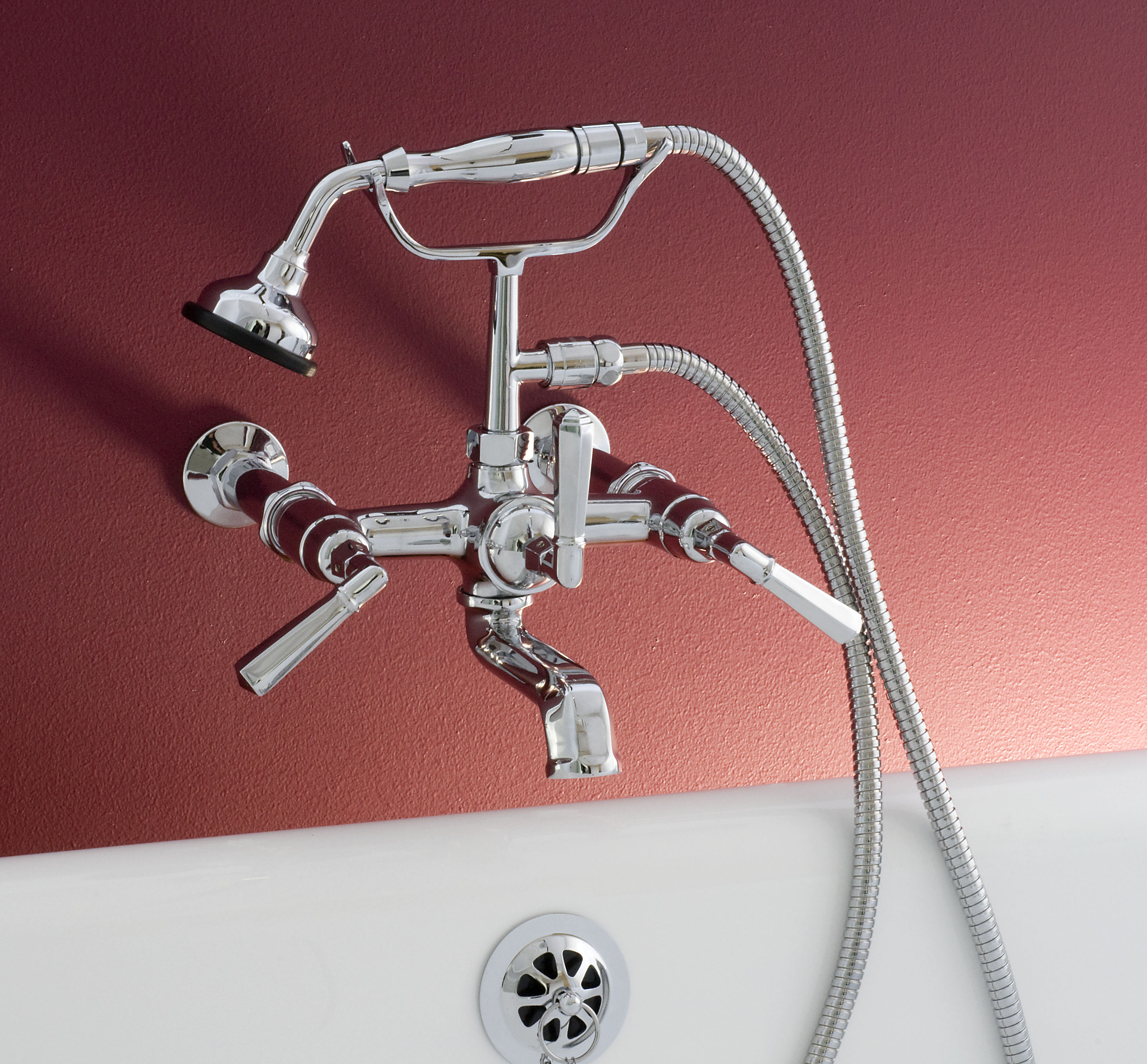 Strom Living Deco Wall Mounted British Telephone Faucet with Handheld ...