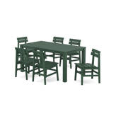 POLYWOOD® Modern Studio Plaza Chair 7-Piece Parsons Table Dining Set ...