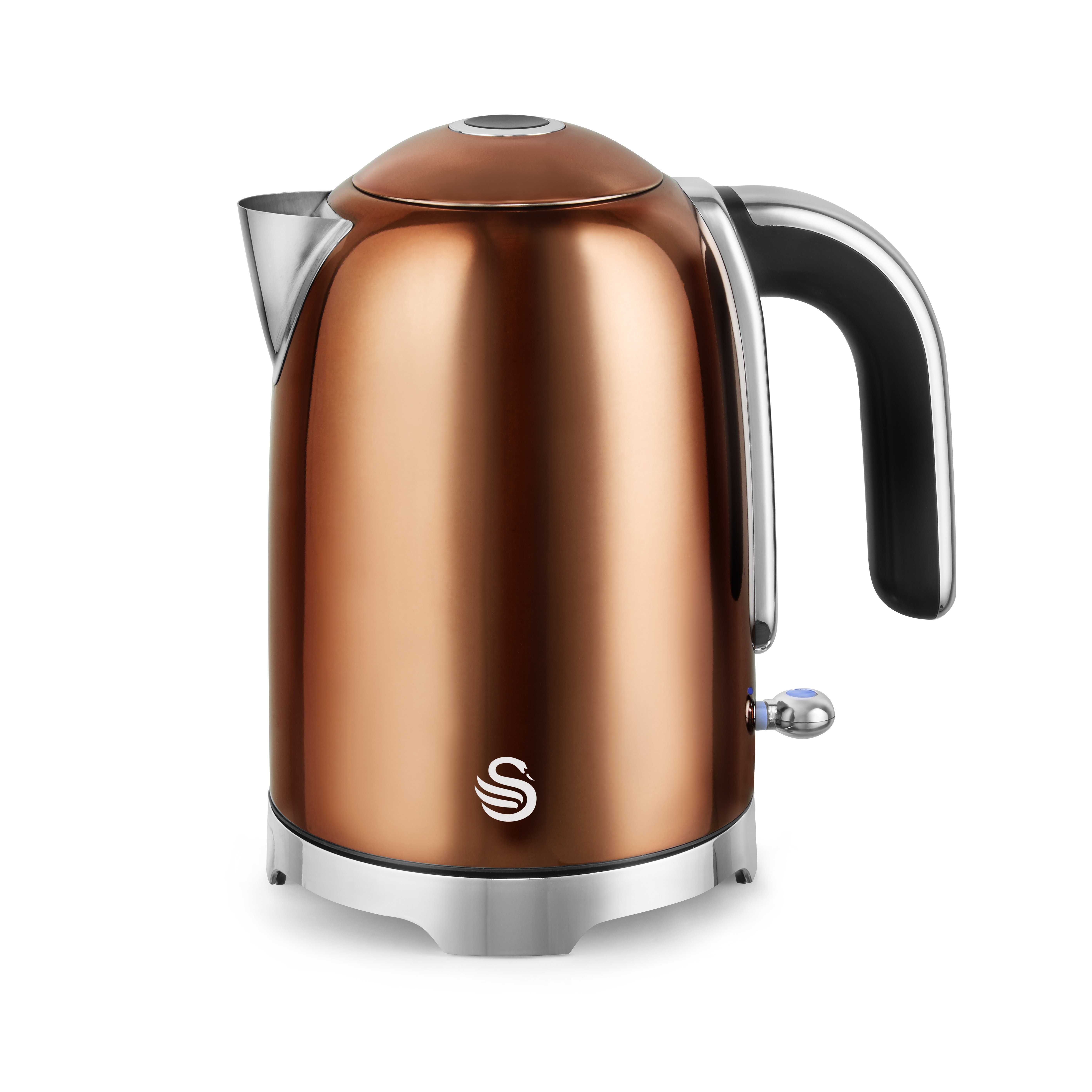 Swan Solace Cordless Kettle, Premium Stainless Steel with a High Gloss ...