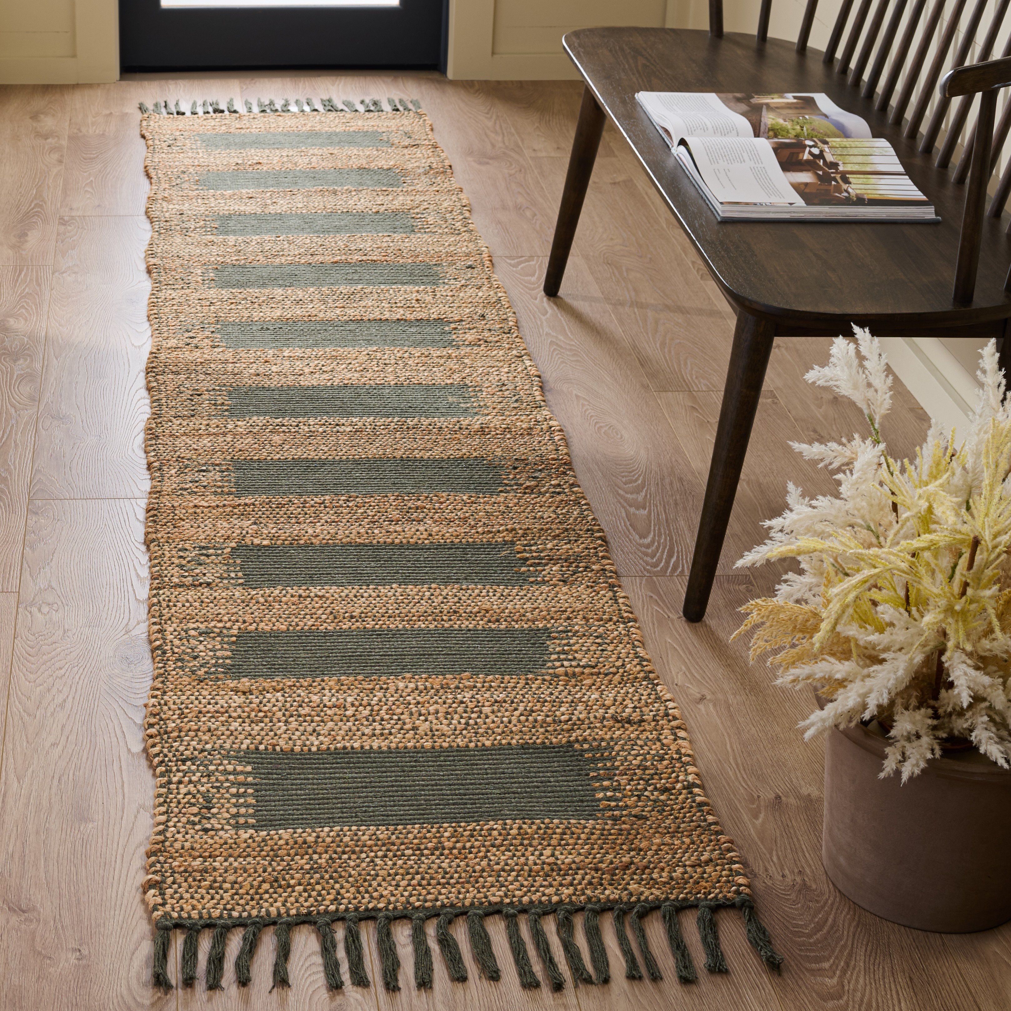 Dakota Fields Natural Fiber 124 Hand Woven 70% Jute; 30% Cotton ...