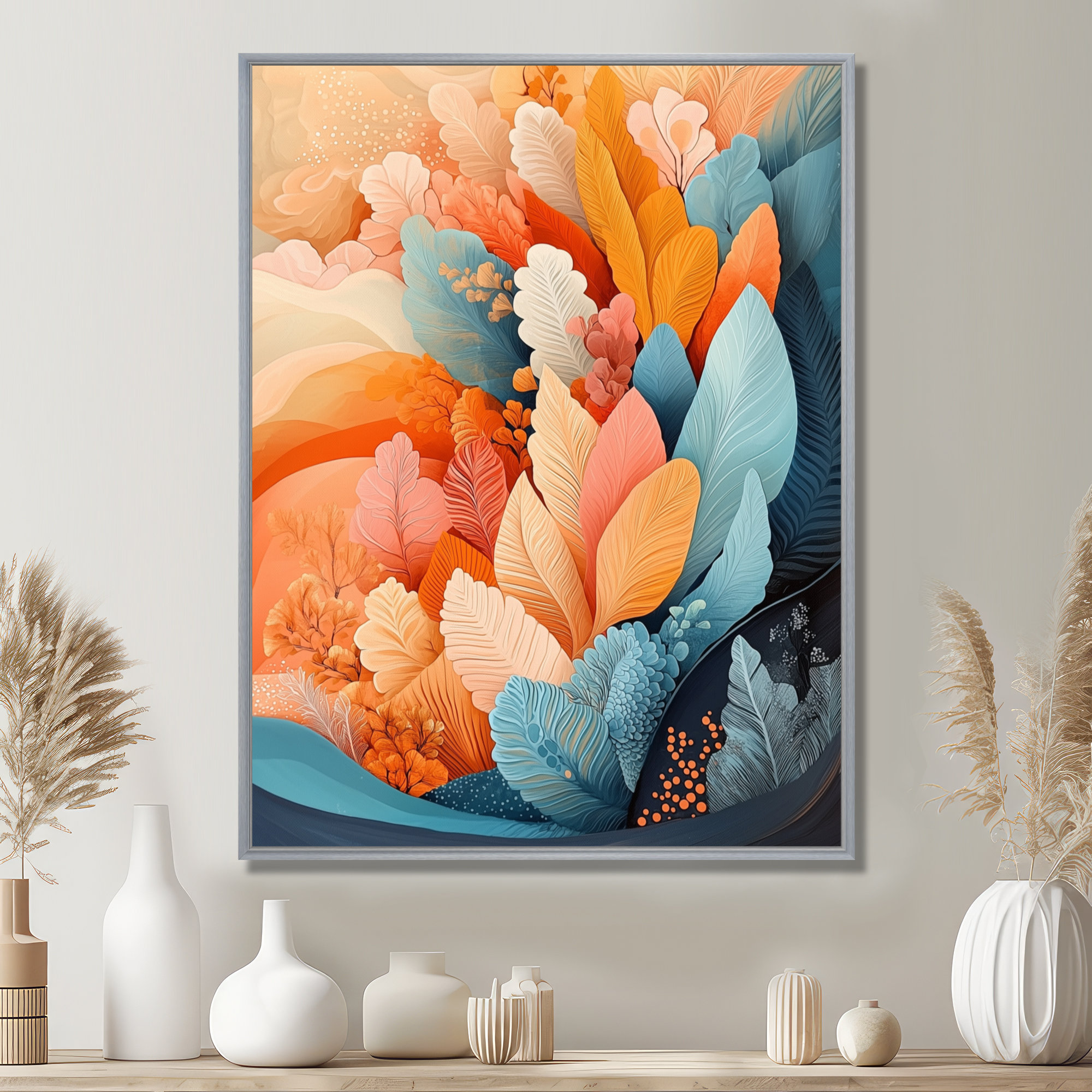 Winston Porter Albin - Abstract Wall Art Living Room | Wayfair