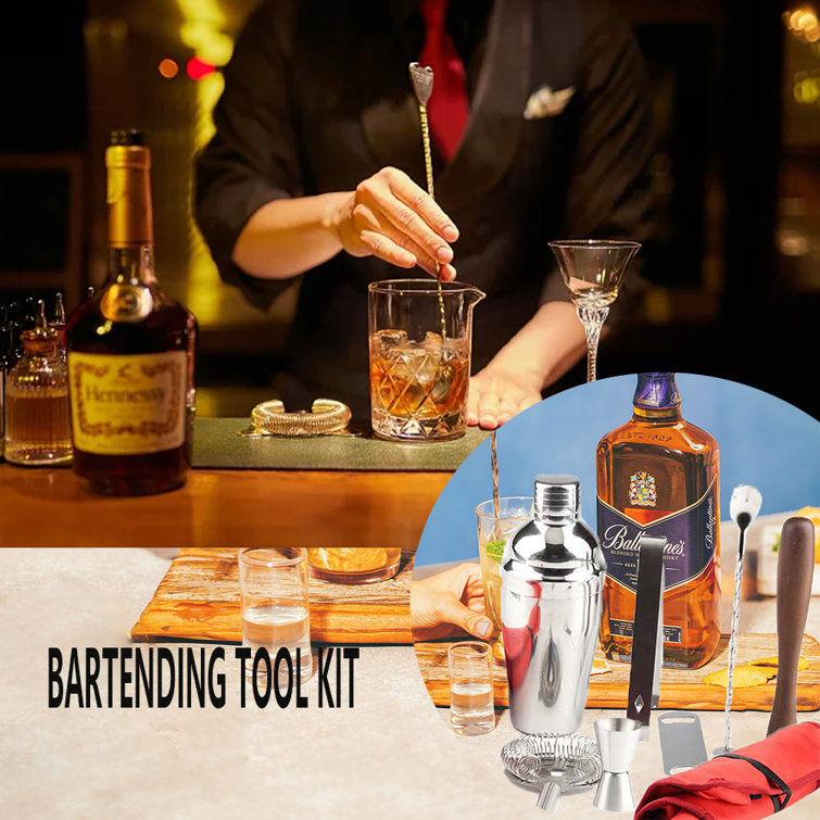 Prep & Savour Deslynn Stainless Steel Bar Tool Set | Wayfair