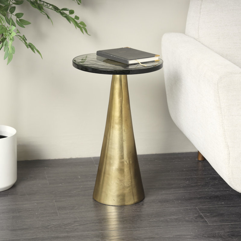 Willa Arlo Interiors Sherborn Glass Top End Table & Reviews | Wayfair