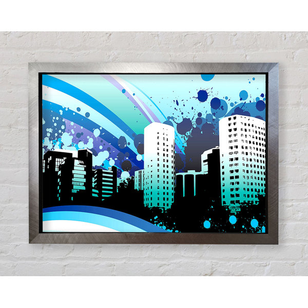 Bright Star Blue City - Single Picture Frame Print | Wayfair.co.uk