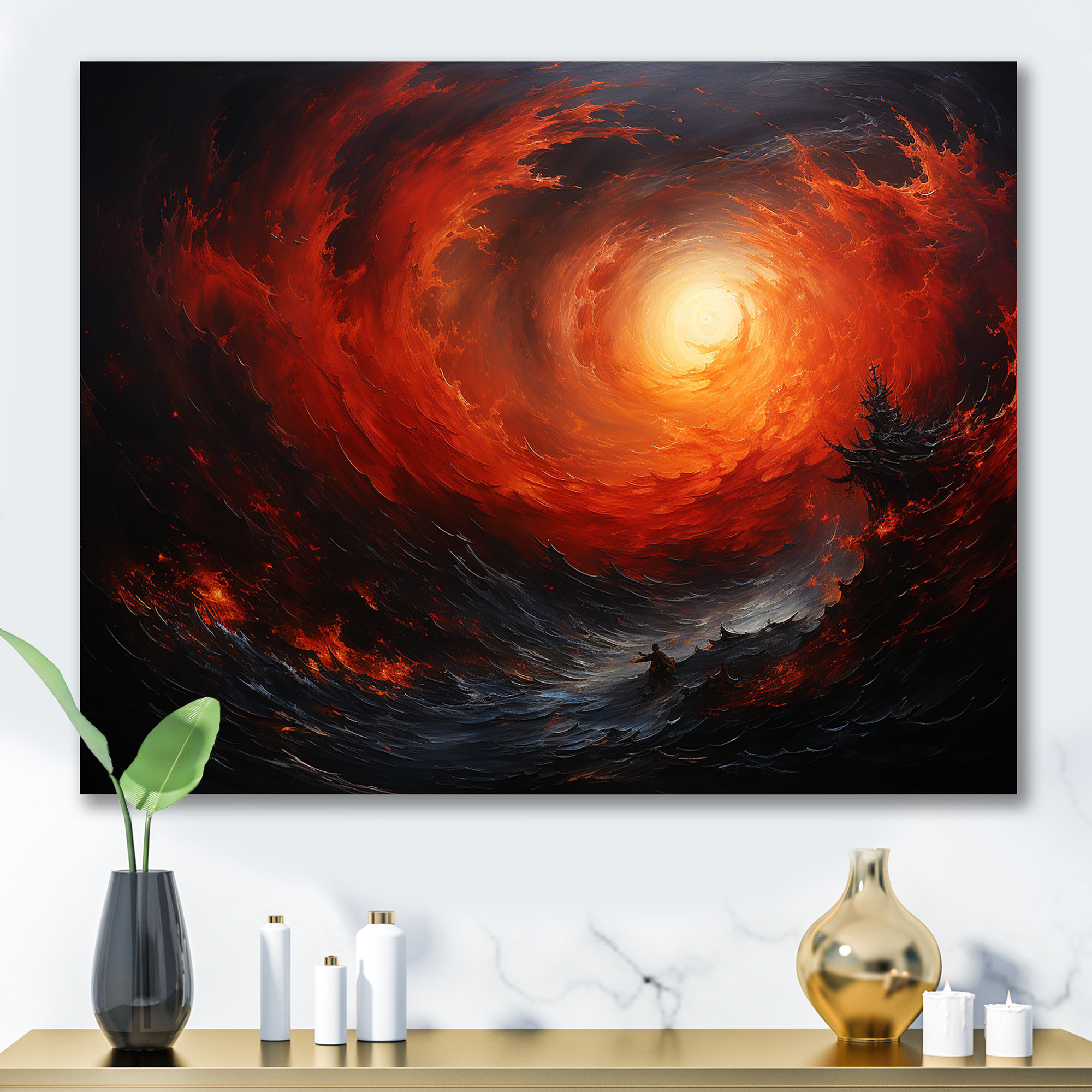 Wrought Studio Infernal Inflection Spiral I - Abstract Spirals Wall Art ...