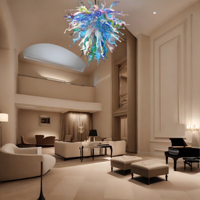 Ivy Bronx glass Led Geometric Chandelier | Wayfair