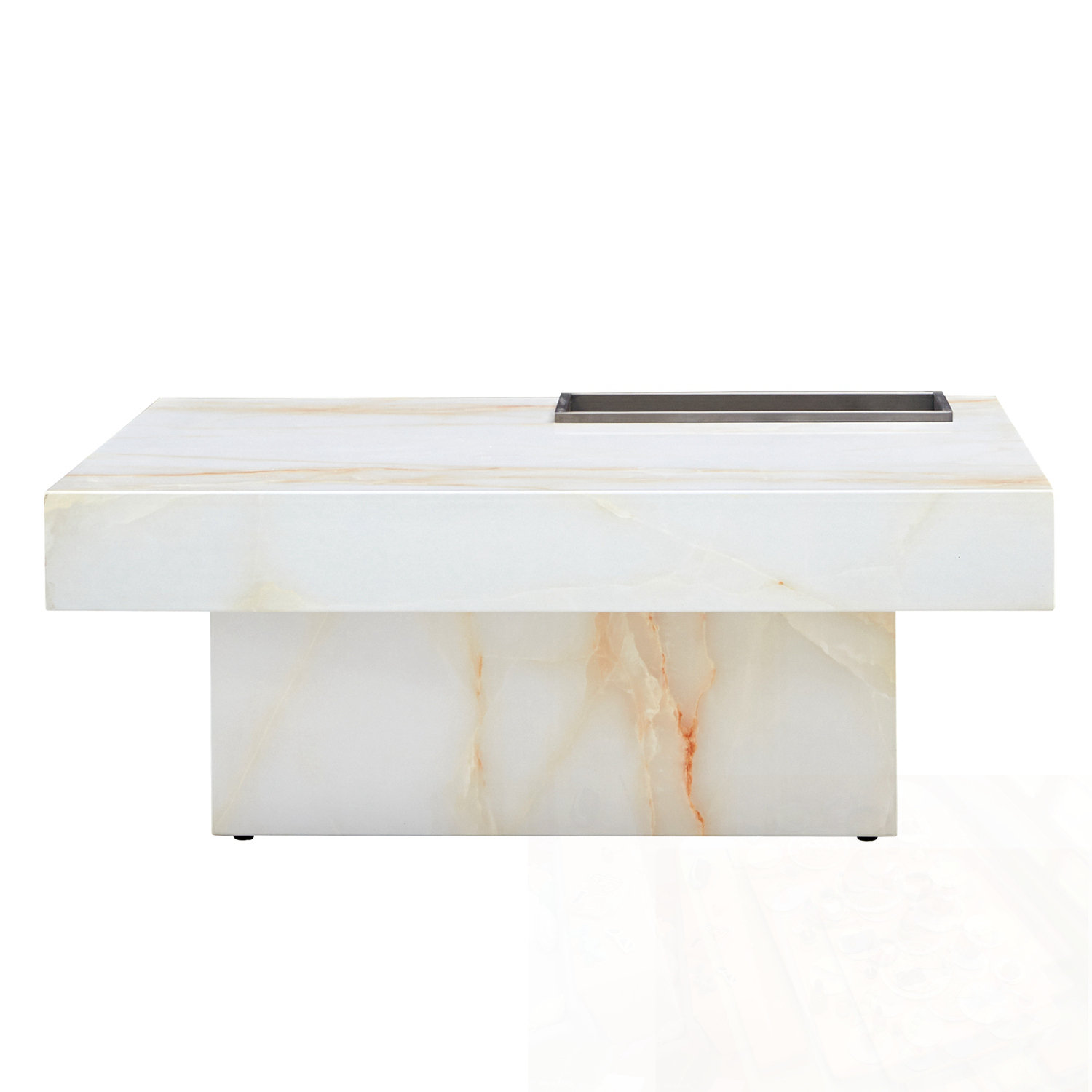 Ebern Designs Square Coffee Table With Storage Space | Wayfair