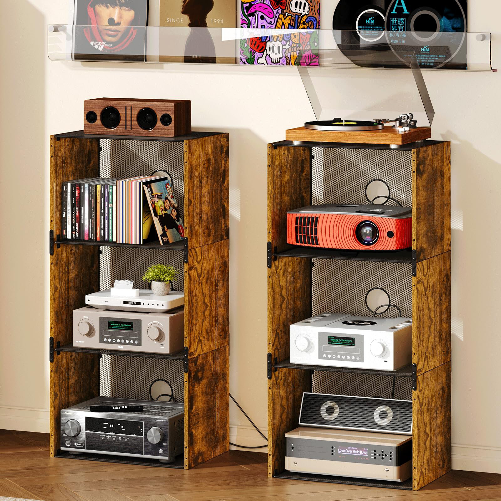 17 Stories 4-Tier AV Media Stand-Audio Rack - Wayfair Canada