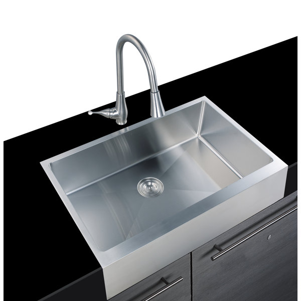 KDK HOME 33'' L Farmhouse Kitchen Sink Deep Single Bowl Apron Front ...