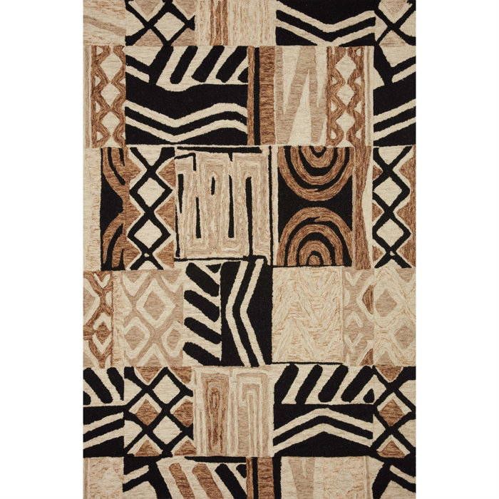 Union Rustic Brinson Hand Tufted Wool Patchwork Rug & Reviews | Wayfair