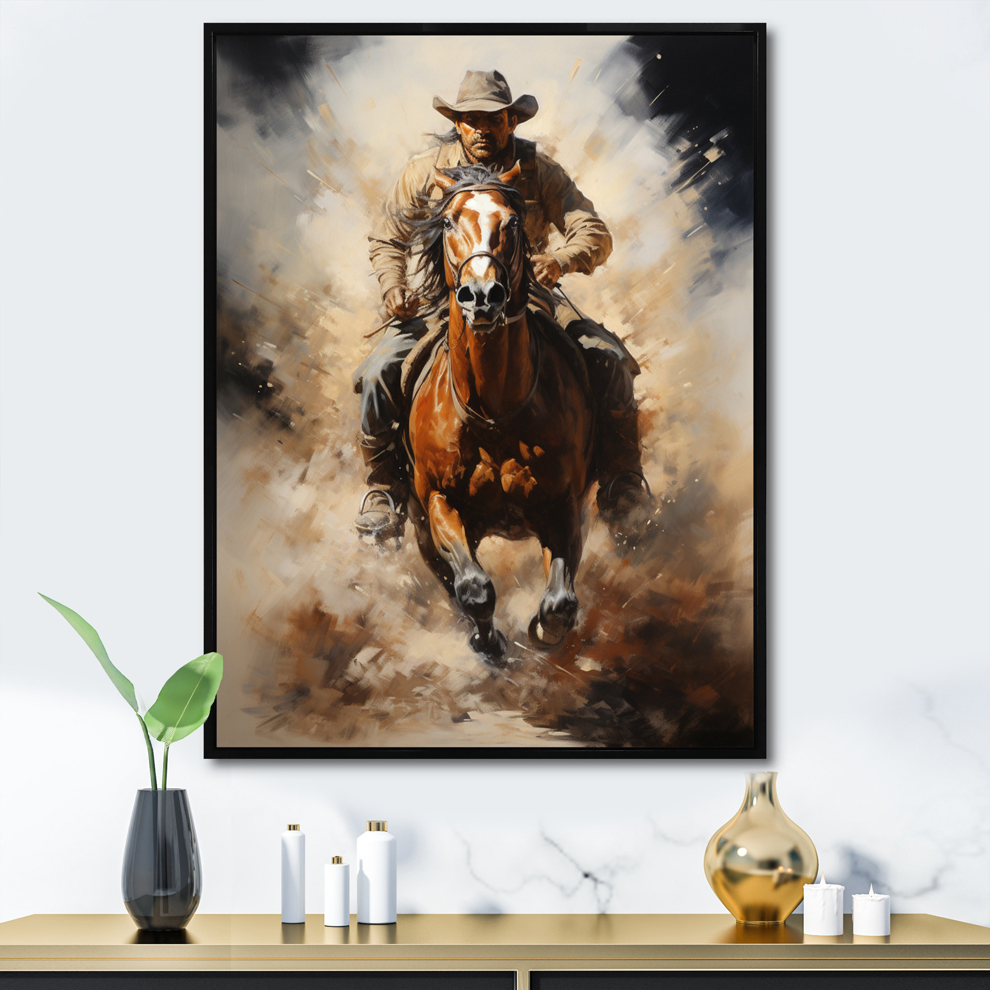 Foundry Select Yoosuf Cowboy Prairie Wind II On Canvas Print & Reviews ...