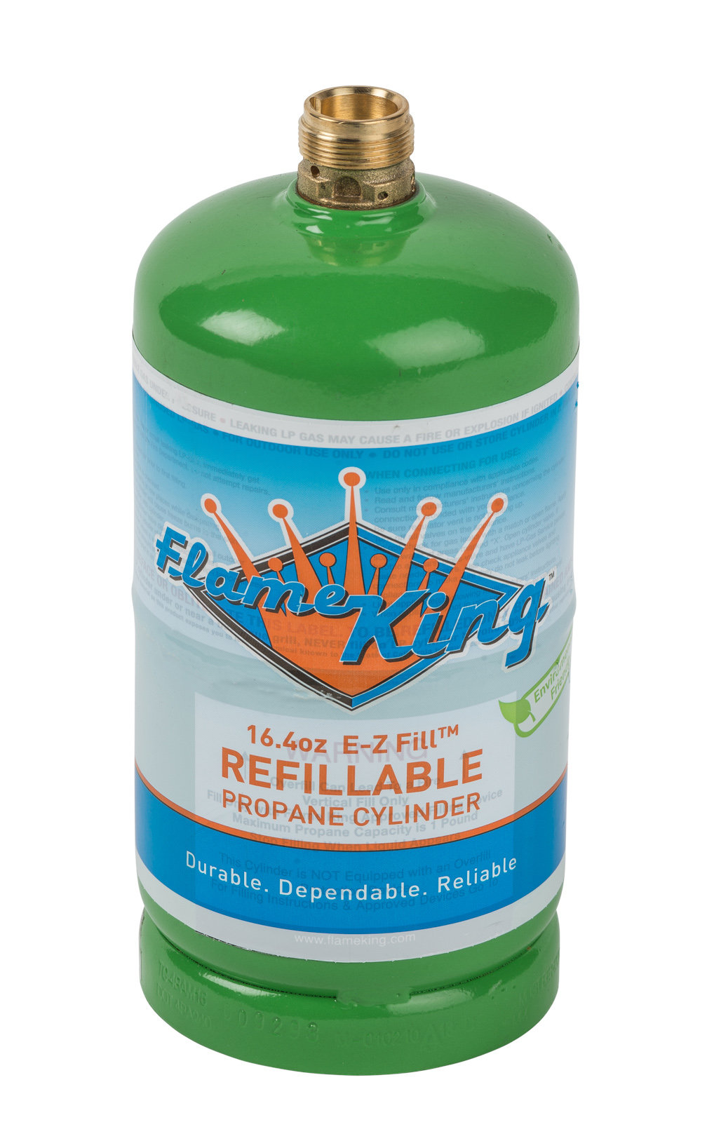 Flame King Eco Friendly Refillable Empty 1LB Propane Tank LP Cylinder ...