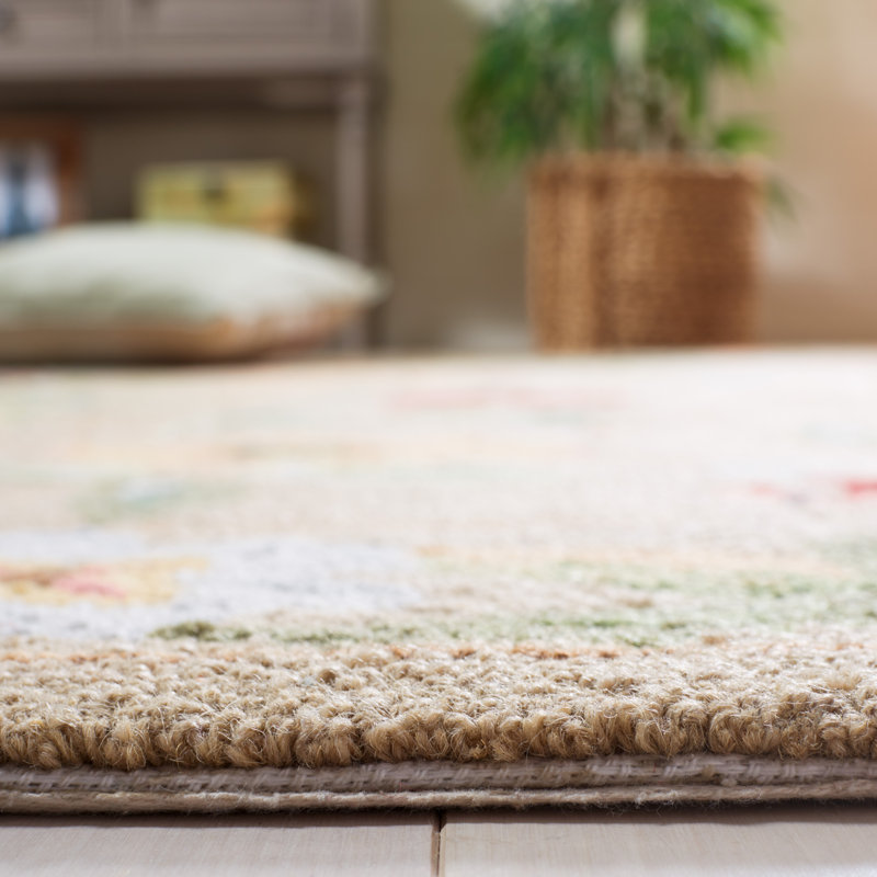 Winston Porter Chelsea Hand Hooked Wool Floral Rug & Reviews | Wayfair