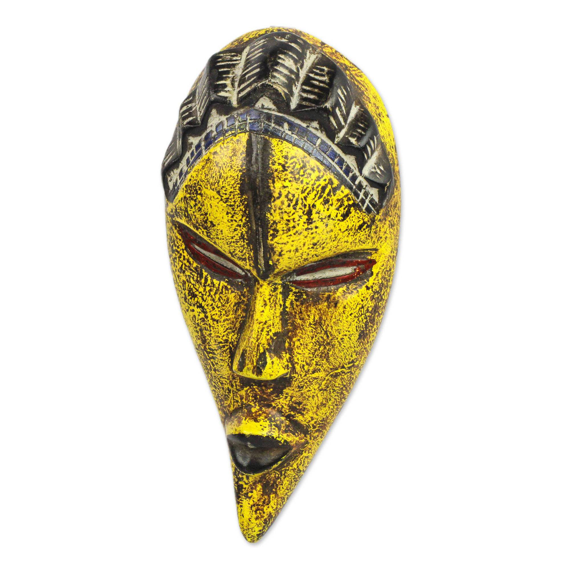 Bungalow Rose Prosperous Ayoola African Wood Mask Wall Décor | Wayfair