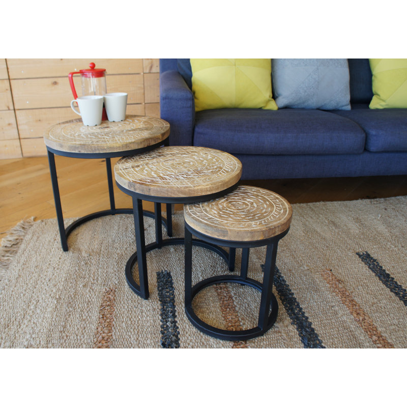 Mistana Searfoss 3 Piece Nest of Tables & Reviews | Wayfair.co.uk