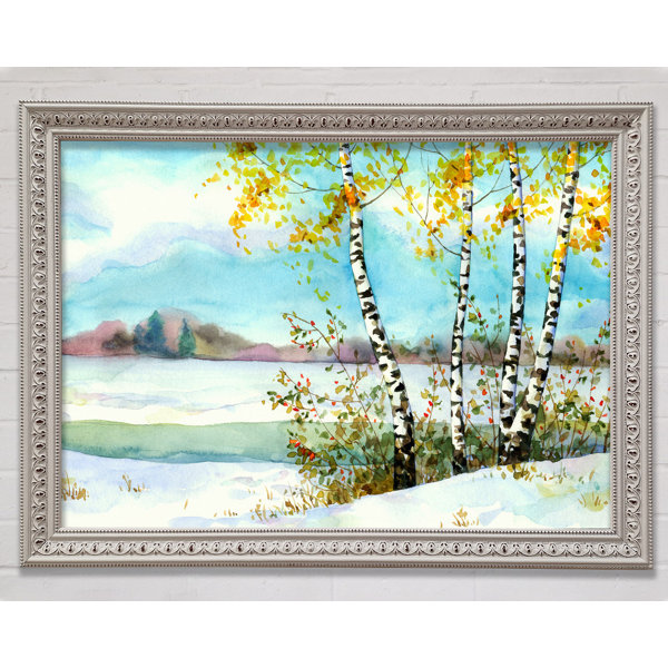 Bright Star Silver Birch Winter - Single Picture Frame Print | Wayfair ...