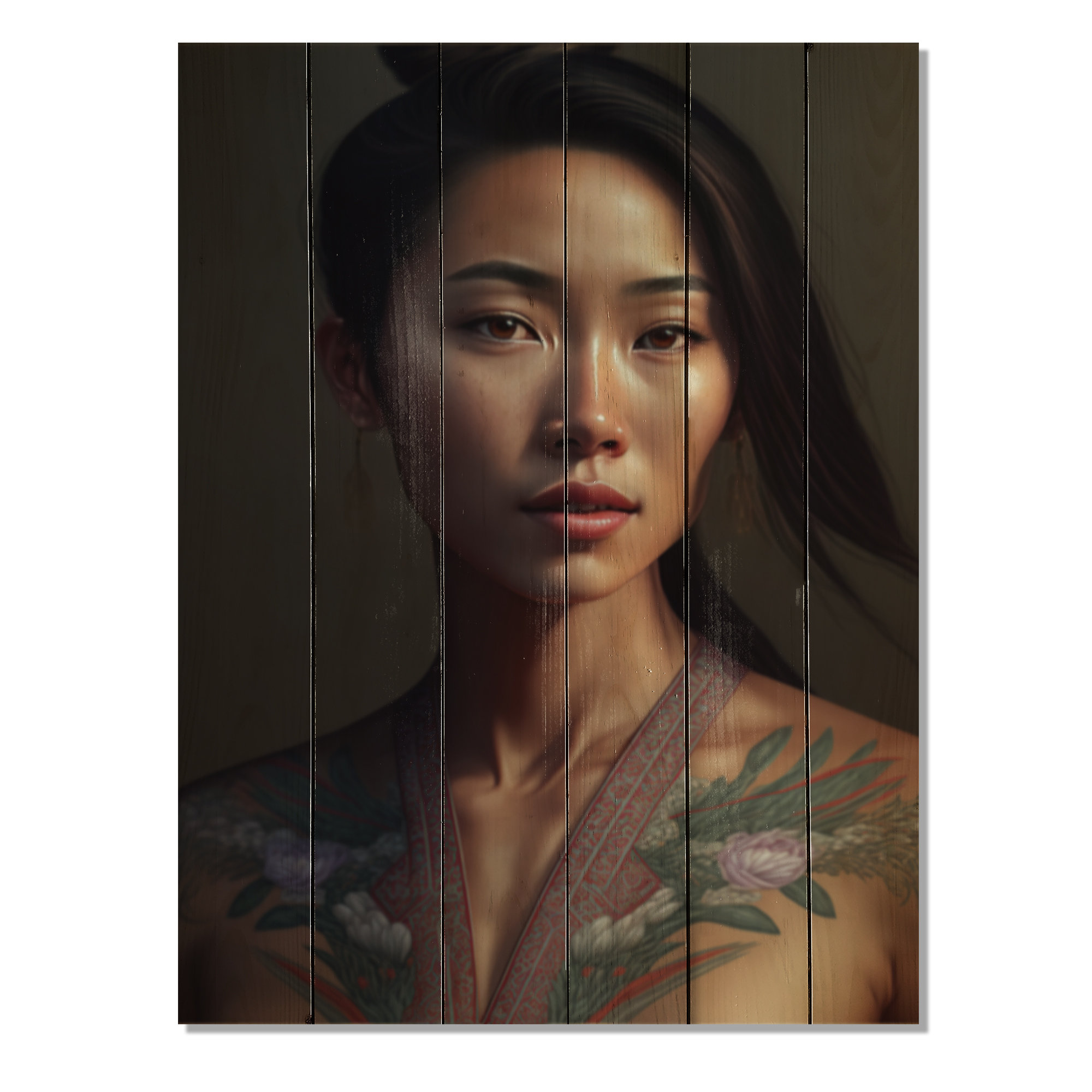 Everly Quinn Beautiful Asian Woman With Flower Tattoo - Asian Woman ...