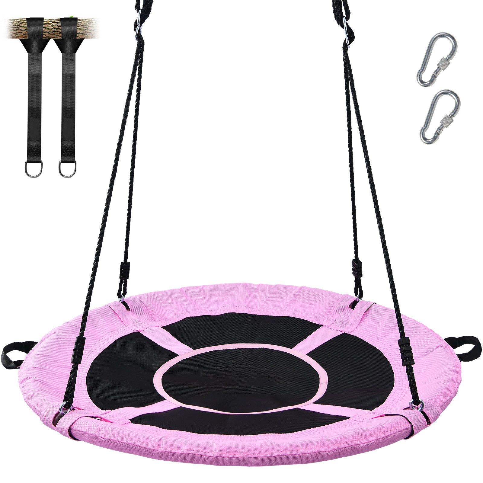 Klo Kick PVC-coated polyester Saucer Swing with Chains and Hooks ...
