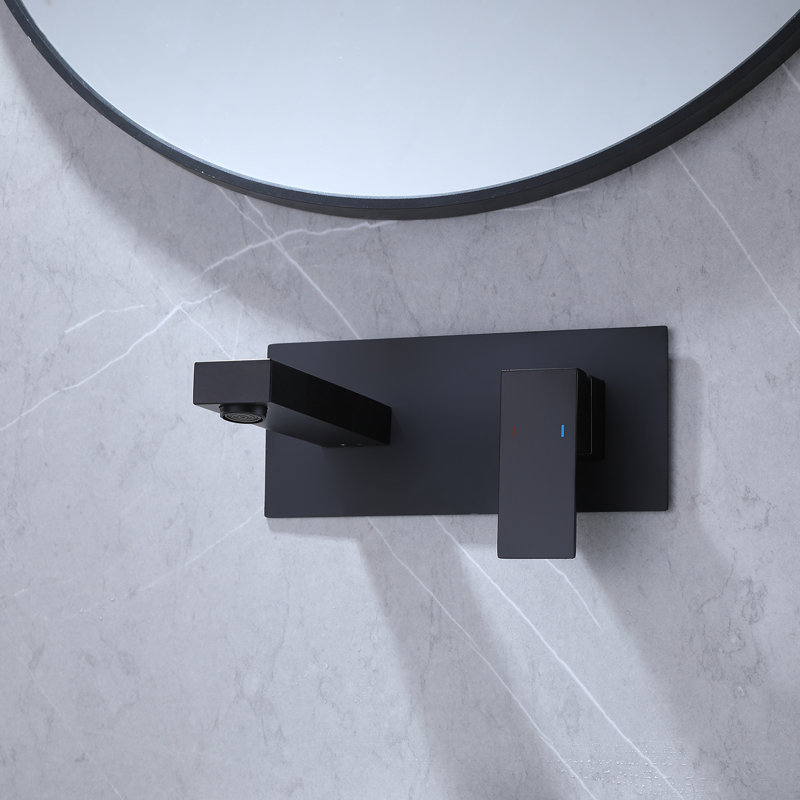VIBRANTBATH Wall Mounted Faucet Single-handle Bathroom Faucet & Reviews ...