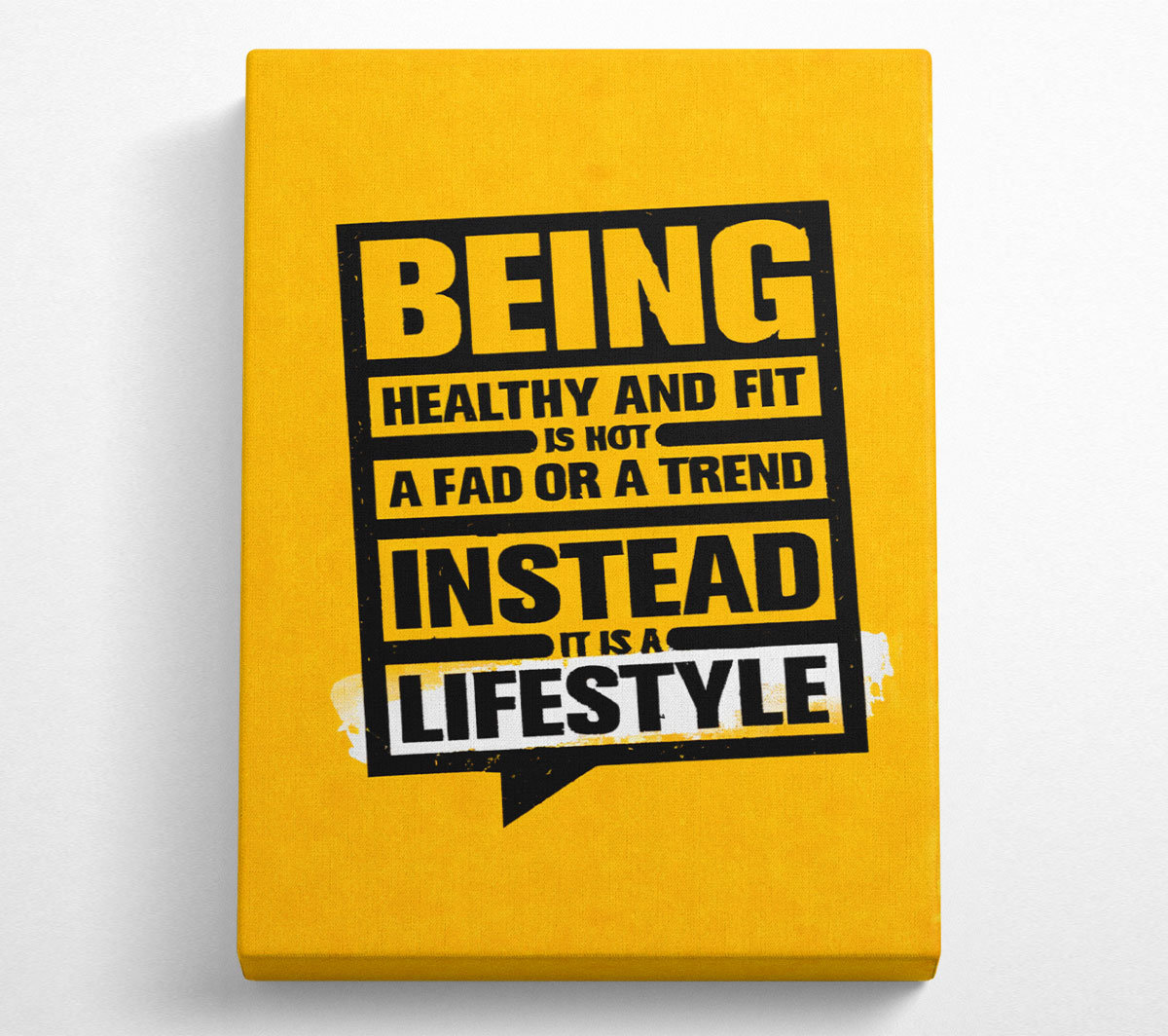 Happy Larry Being Healthy And Fit Canvas Watercolour | Wayfair.co.uk