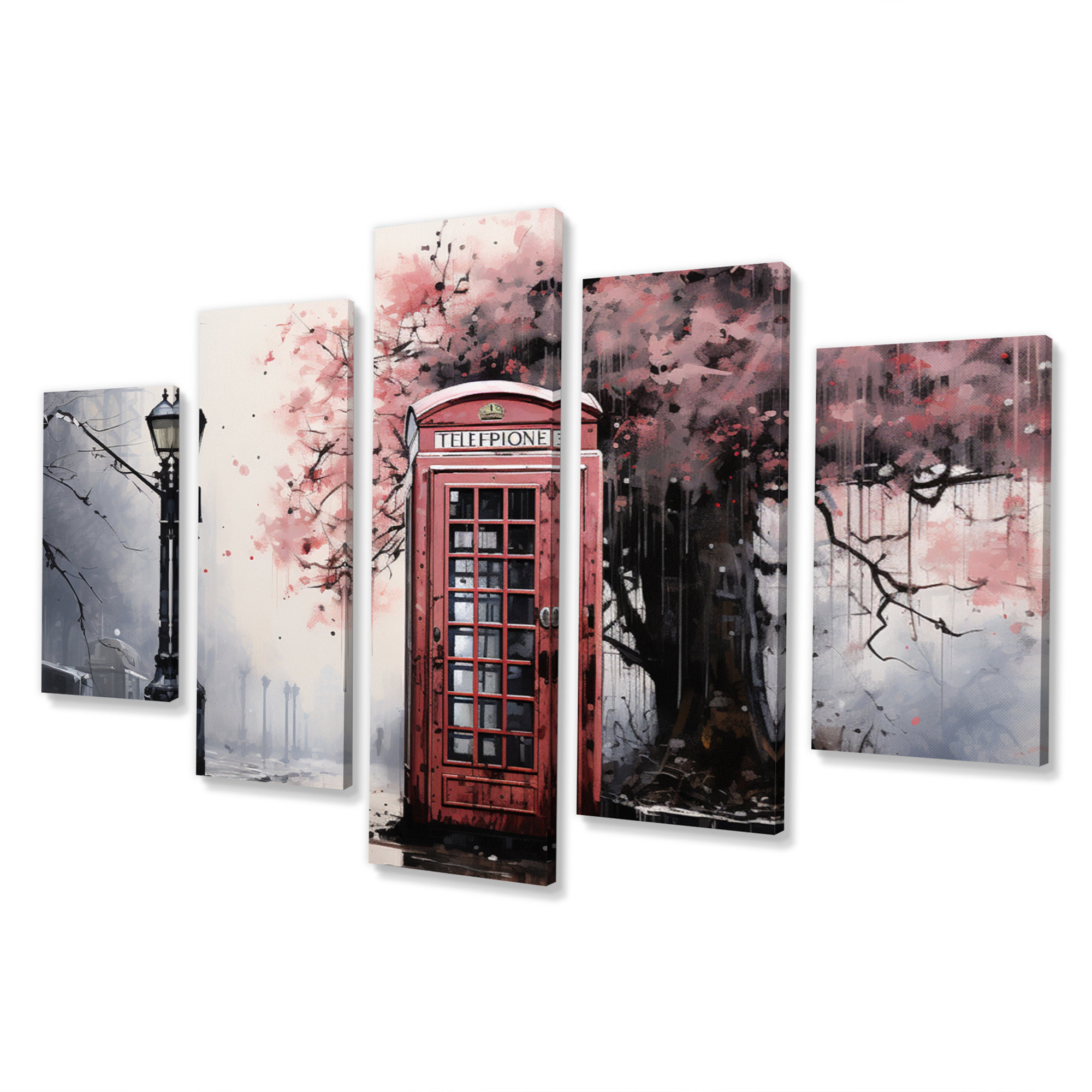Red Barrel Studio® Pink Telephone Booth Fading Conversations ...