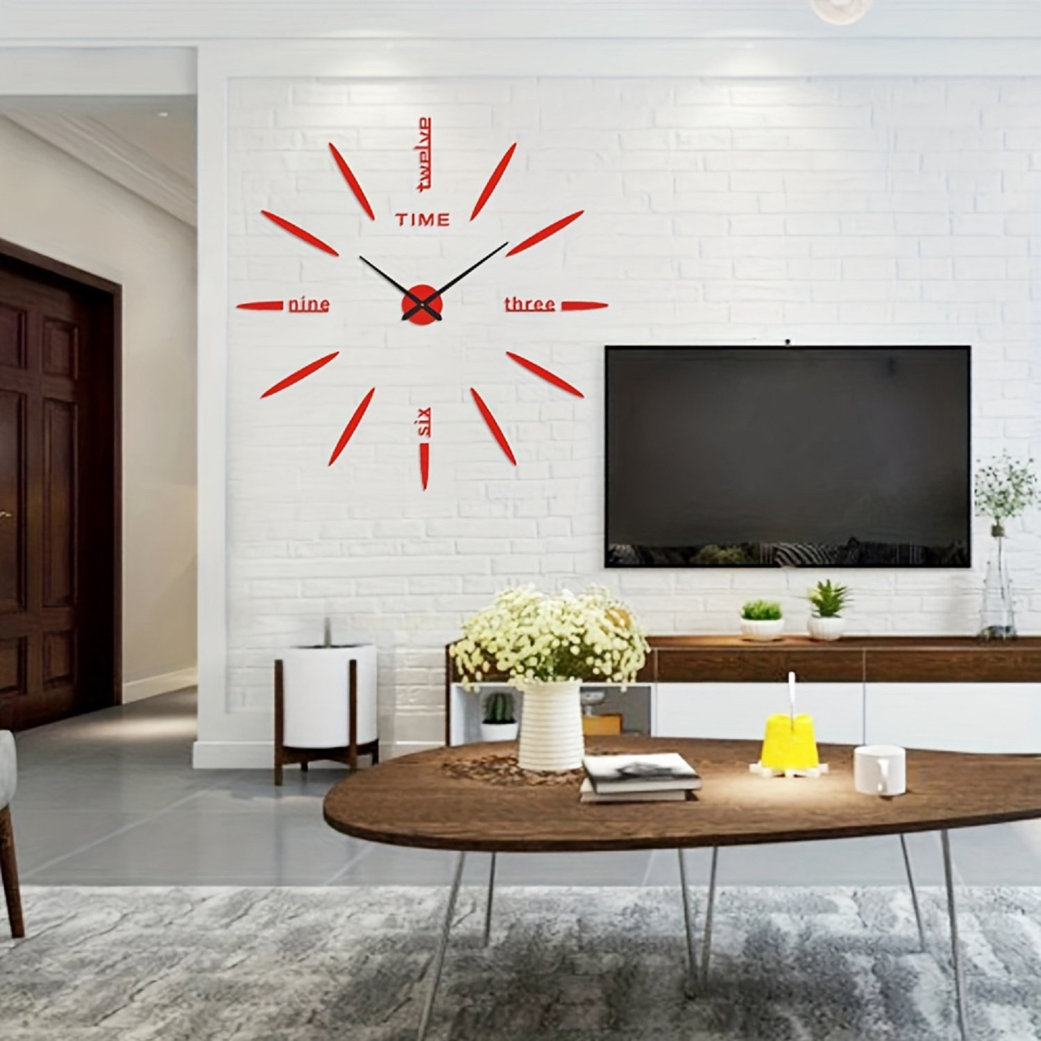 Wrought Studio Deantrae Oversized 40" Wall Clock | Wayfair