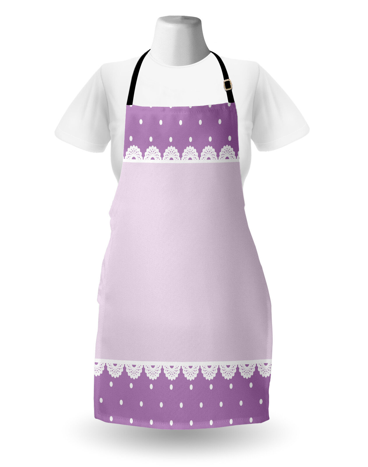 East Urban Home Mauve Apron Unisex, Old Lace Patterns Polka, Adult Size ...