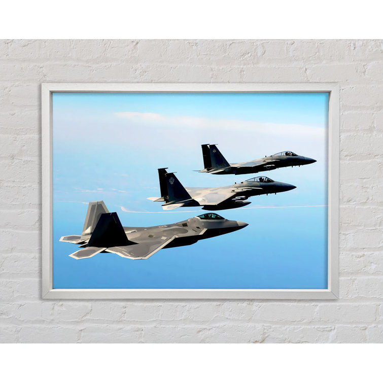Bright Star Fighter Jets - Single Picture Frame Art Prints on Canvas ...