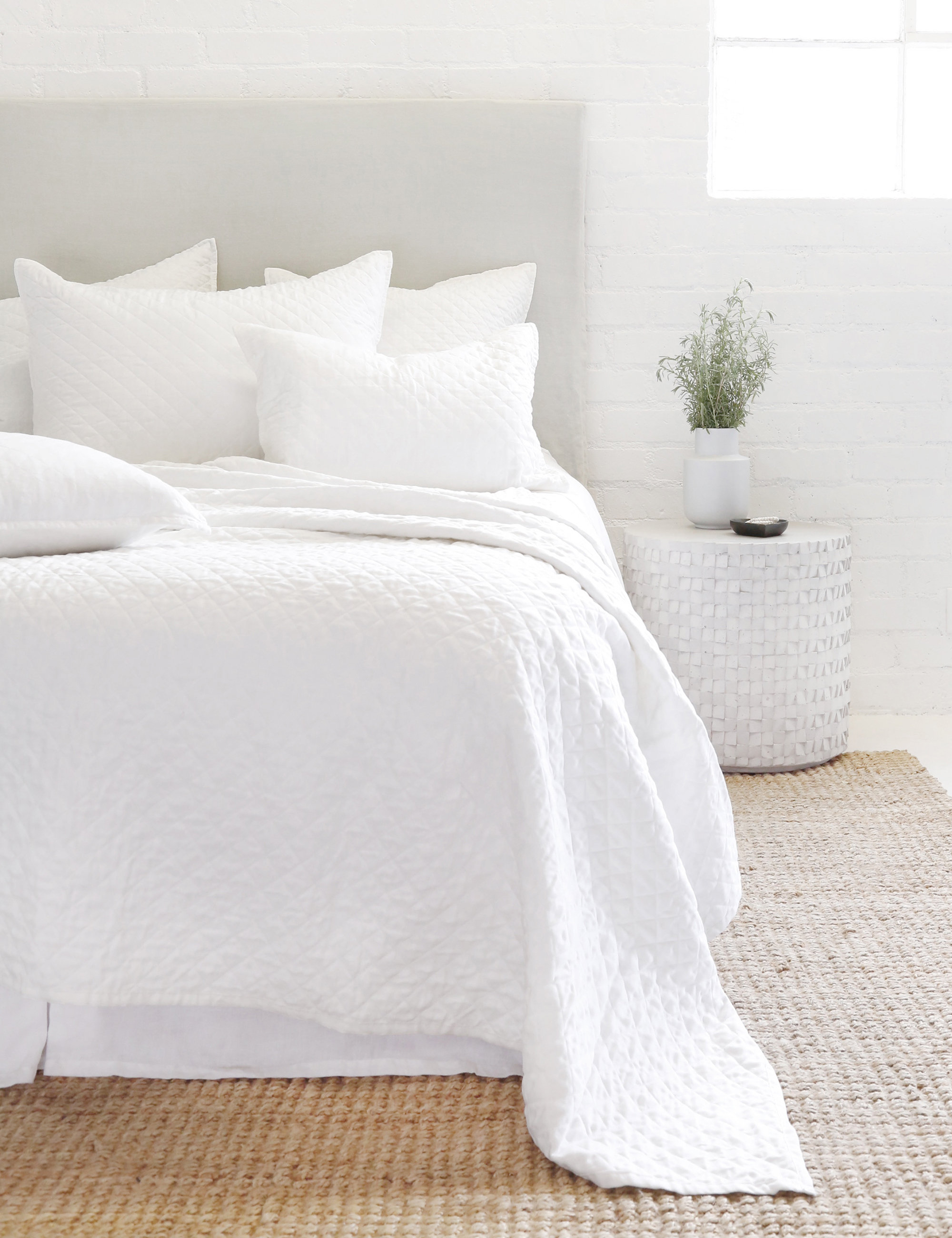 Pom Pom At Home Hampton Linen Coverlet | Wayfair