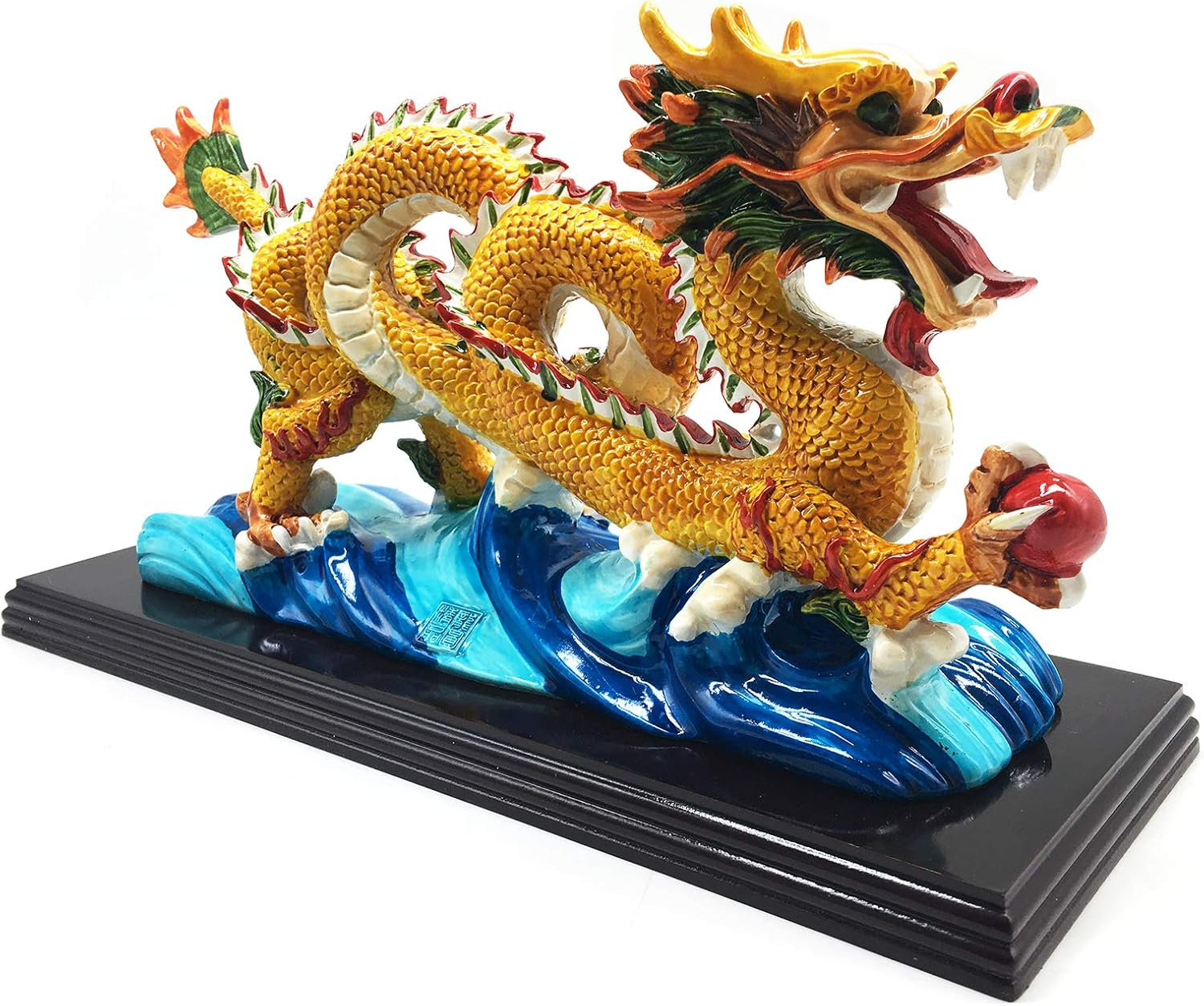 Trinx 11 Inch Large Chinese Feng Shui Dragon Statue Sculpture Figurines ...