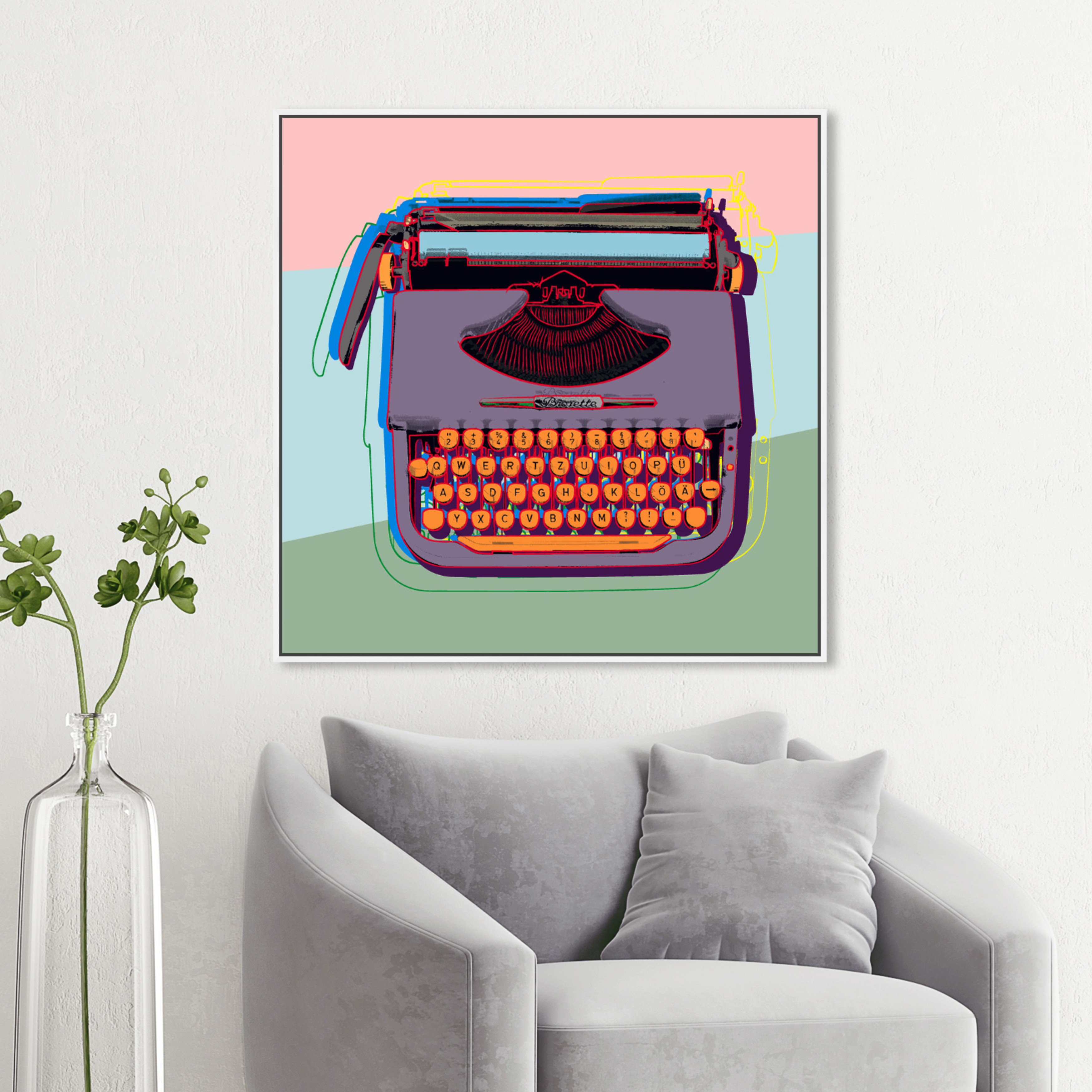 Art Remedy Classic Typewriter - Graphic Art Print on Canvas | Wayfair