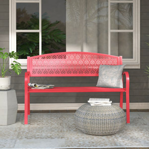 Red Outdoor Benches You'll Love | Wayfair