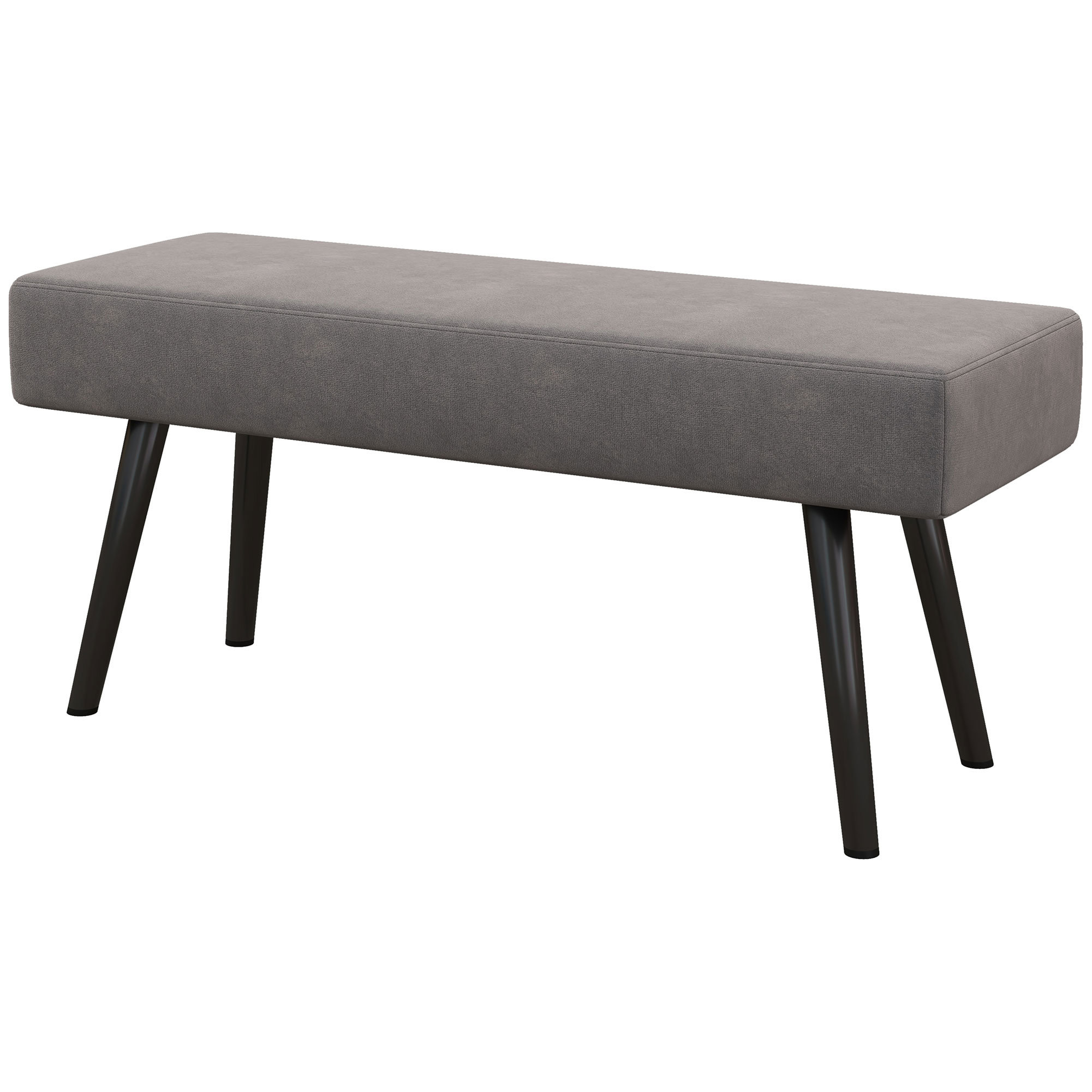 George Oliver 39" End Of Bed Bench, Velvet Upholstered Entryway Bench ...