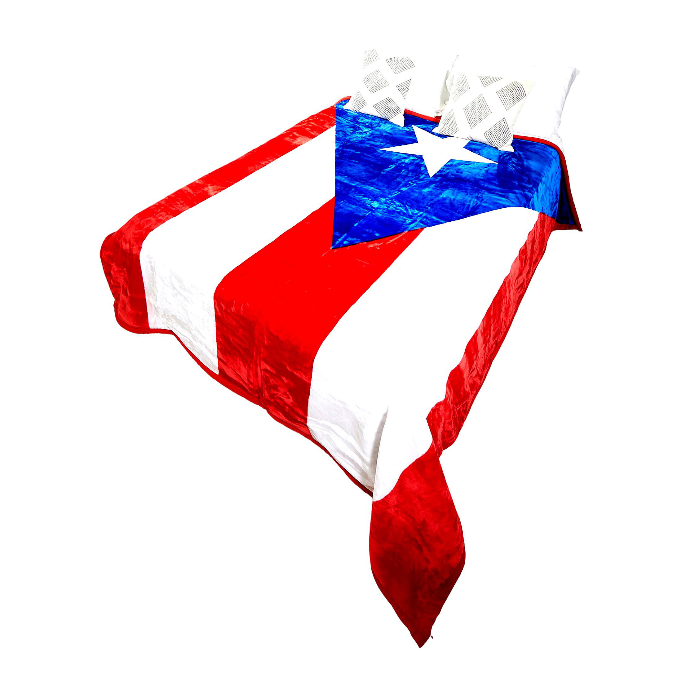 BRBCA Heritage Comfort: Puerto Rico Flag Queen Size Throw Blanket ...