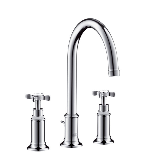 AXOR Montreux Widespread Bathroom Sink Faucet 180 with Cross Handles ...