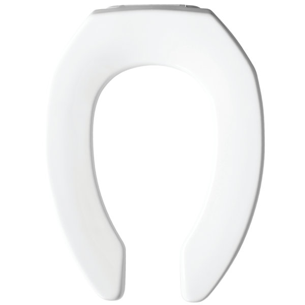 Bemis Commercial Heavy Duty Open Front Toilet Seat, Slow Close, Never ...