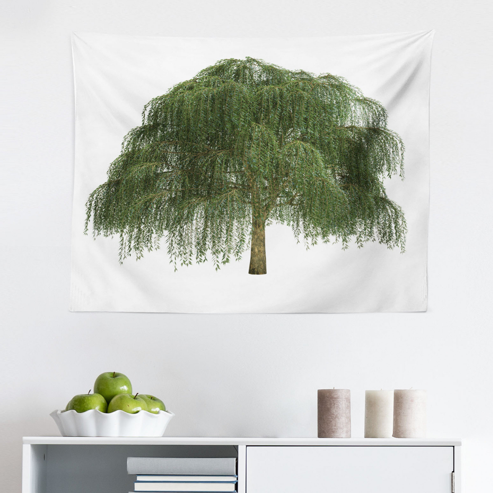 East Urban Home Ambesonne Willow Tree Tapestry, Weeping Branches With ...