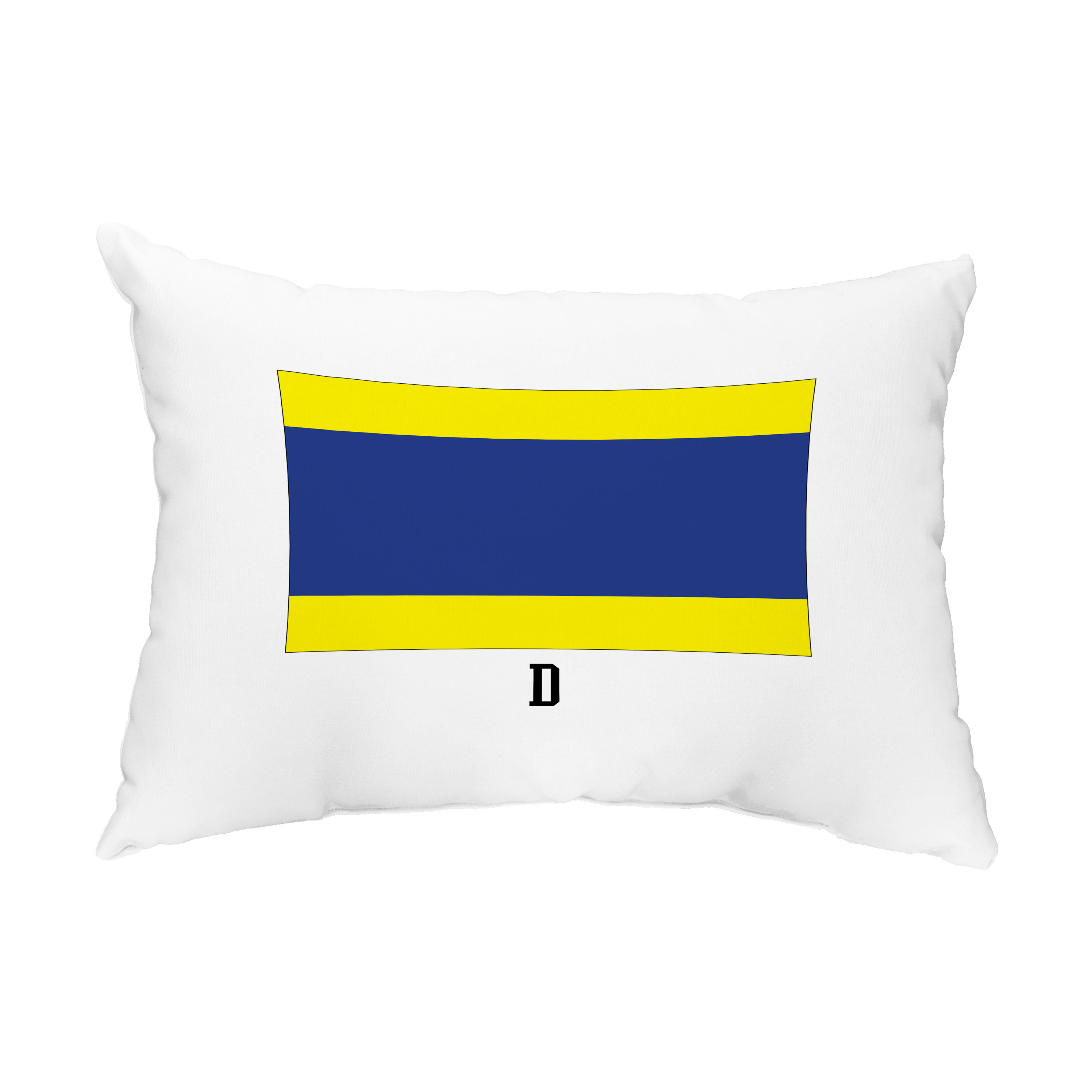 e by design D Letter Indoor/Outdoor Lumbar Pillow | Wayfair