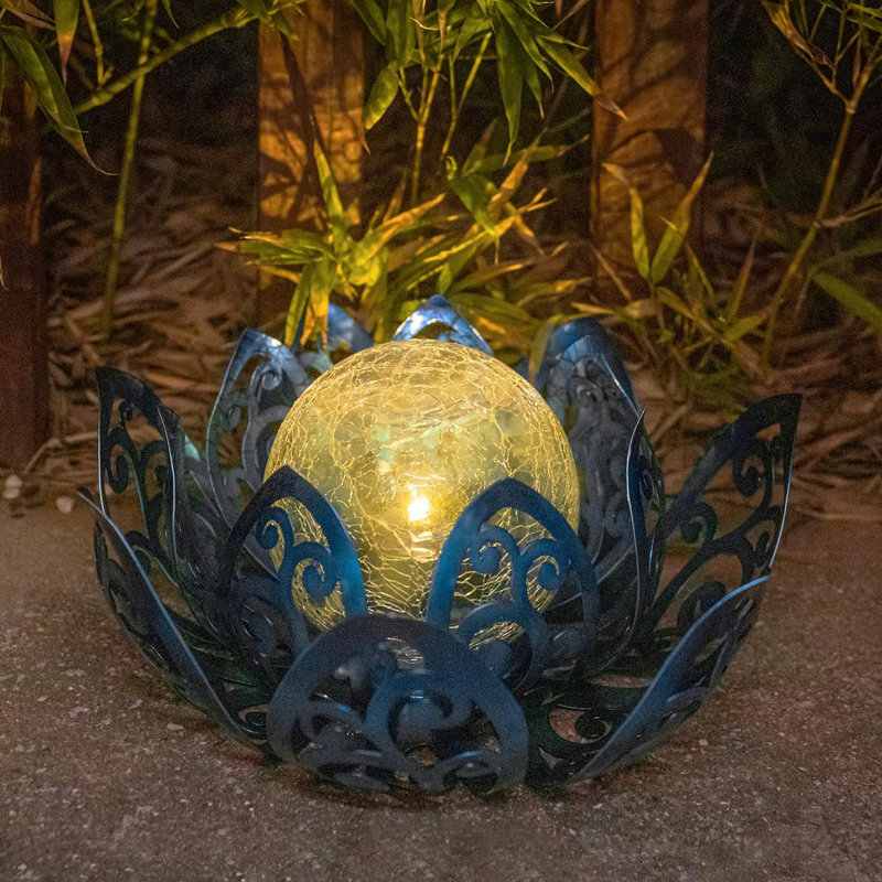 WONDER garden 11'' Solar Powered Integrated LED Lawn Ornament | Wayfair