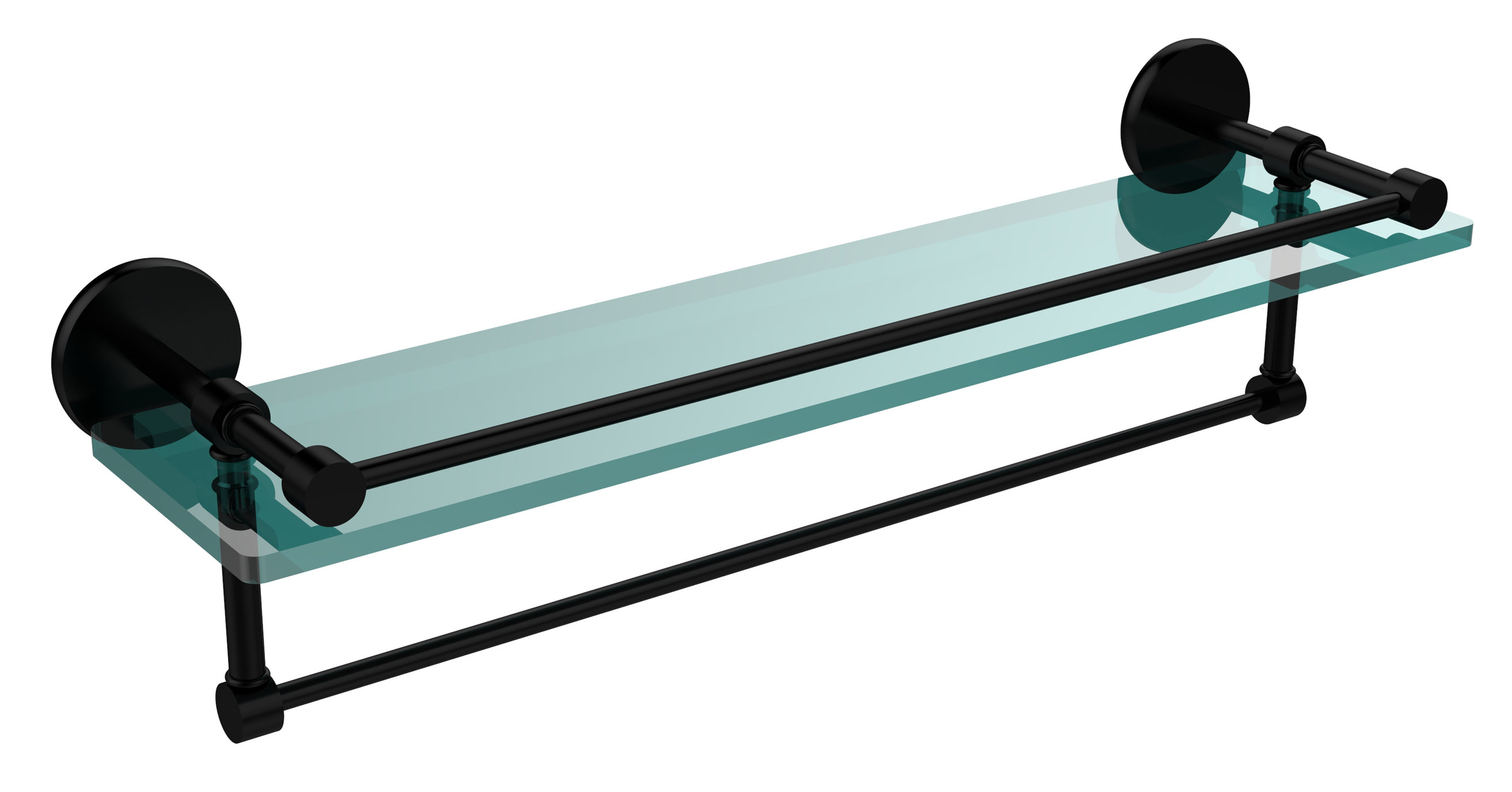 Charlton Home® Dalston Bracket Shelf with Towel Bar | Wayfair