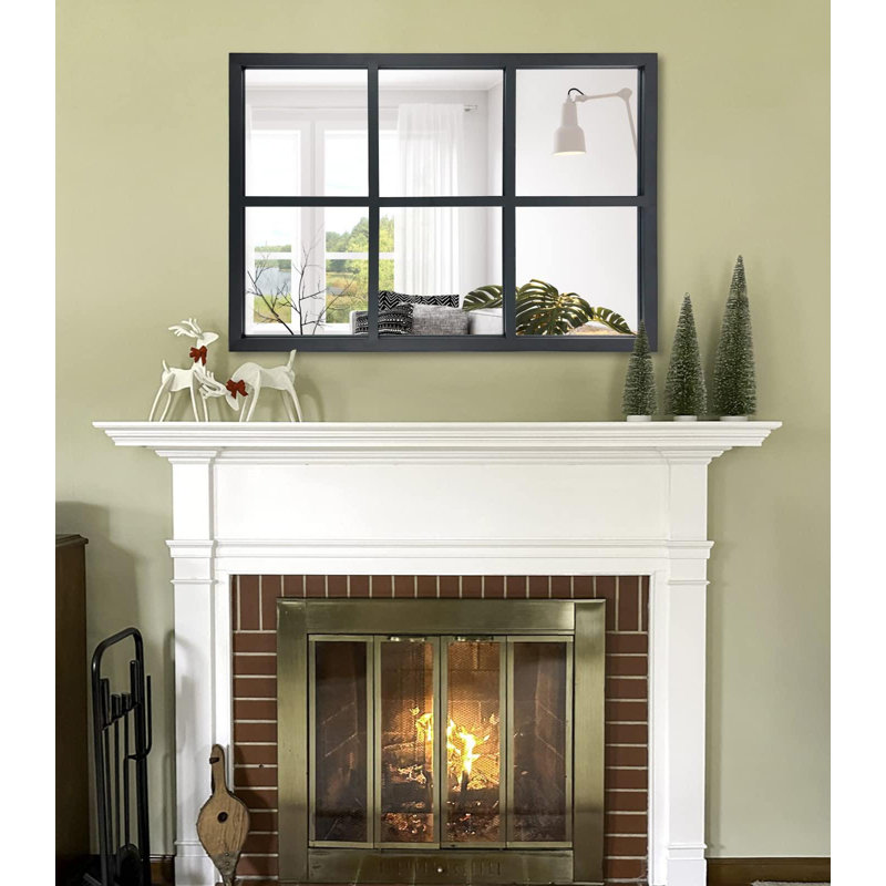 Latitude Run® Farmhouse Rectangular Window Wall Mirror | Wayfair