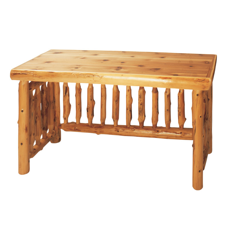 Fireside Lodge Traditional Cedar Log Desk | Wayfair