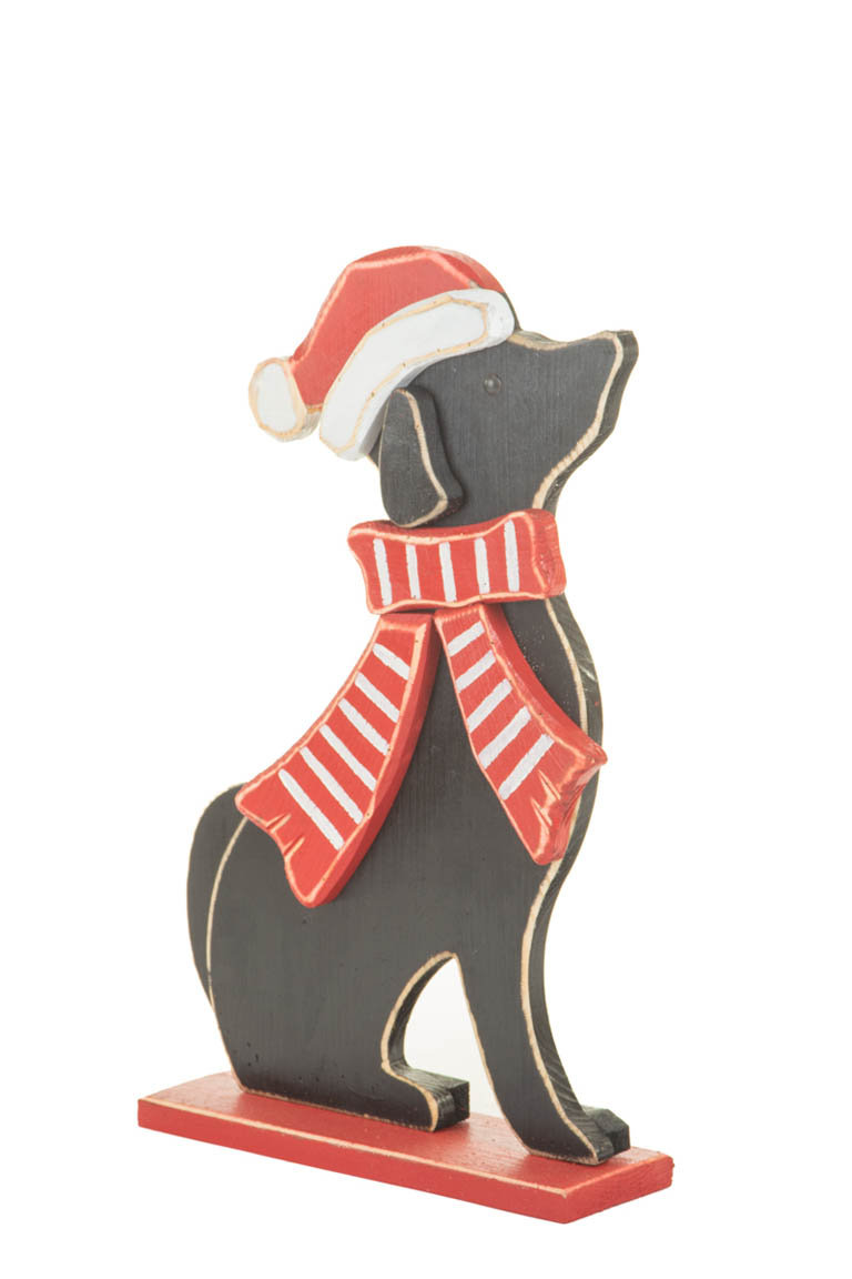 The Holiday Aisle® Sitting Black Dog Standee | Wayfair