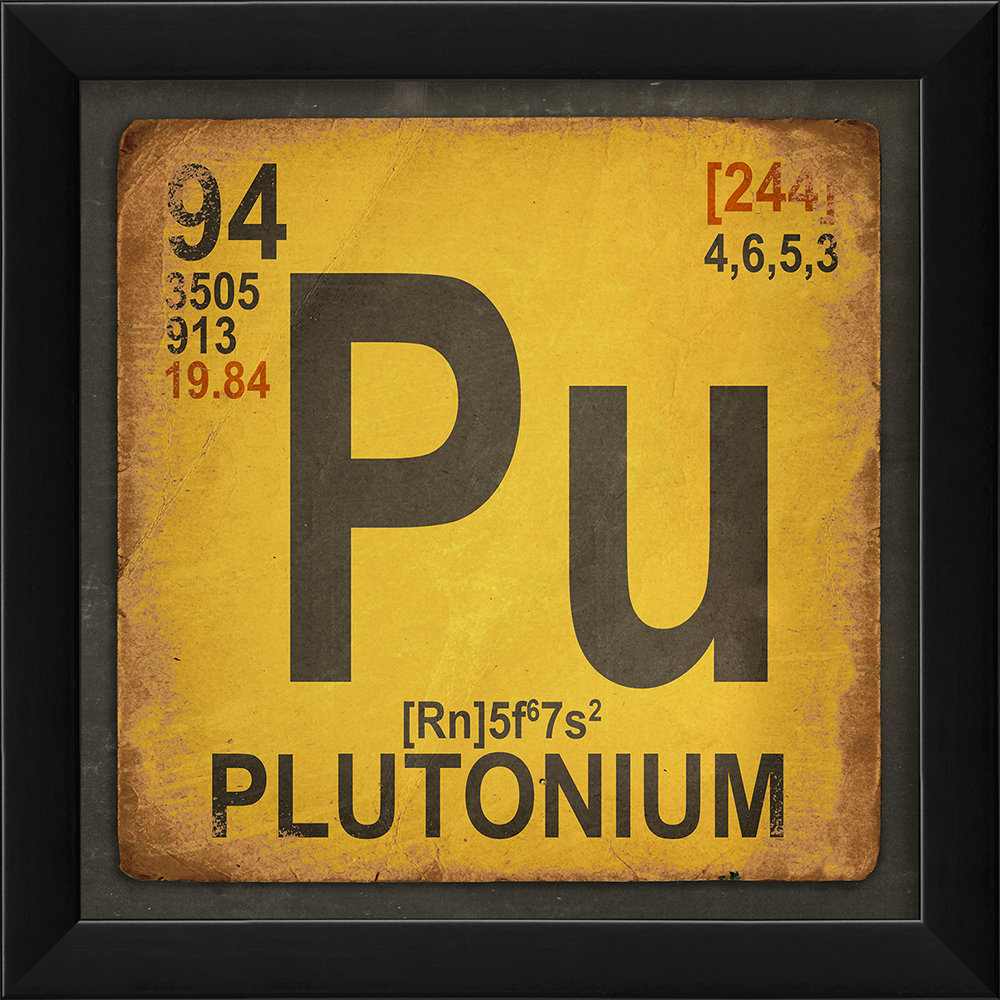 The Artwork Factory Plutonium Element Framed Textual Art | Wayfair