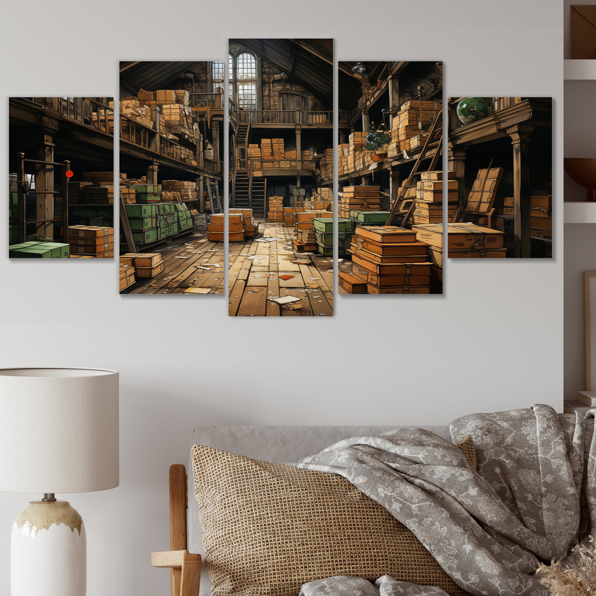 Williston Forge Warehouses Hidden Treasures V - Warehouses Wall Decor ...