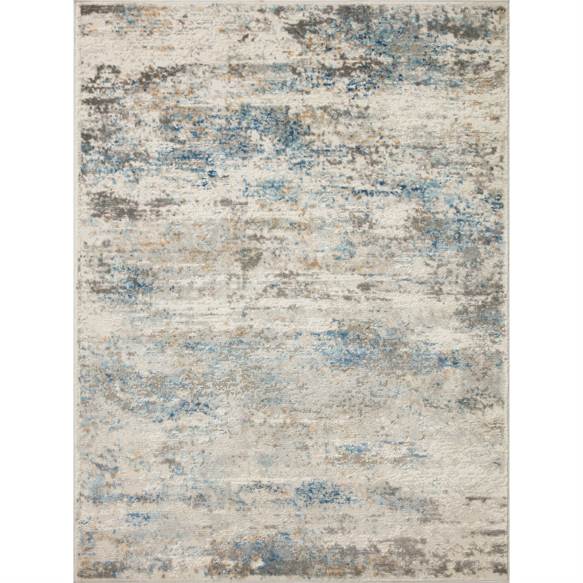 17 Stories Abstract Blue/Cream Area Rug & Reviews | Wayfair