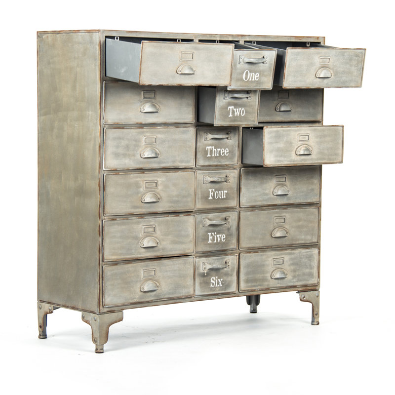 Zentique 18-Drawer Vertical Filling Cabinet & Reviews | Wayfair