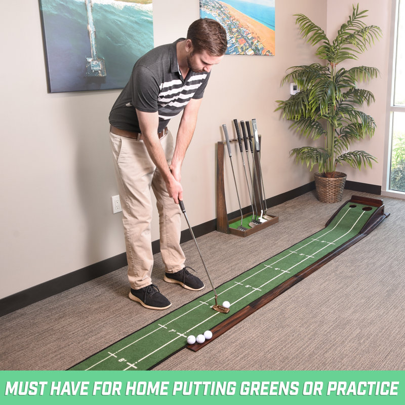 Gosports Premium Wooden Golf Putter Stand, Holds 6 Clubs & Reviews ...